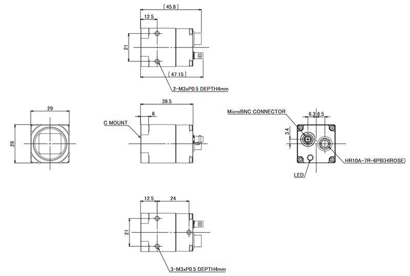 BC-SM/CS8M10X1N-CoaXPress 系列-29MM CXP 1LANE系列-高速面阵相机-产品中心-博视像元